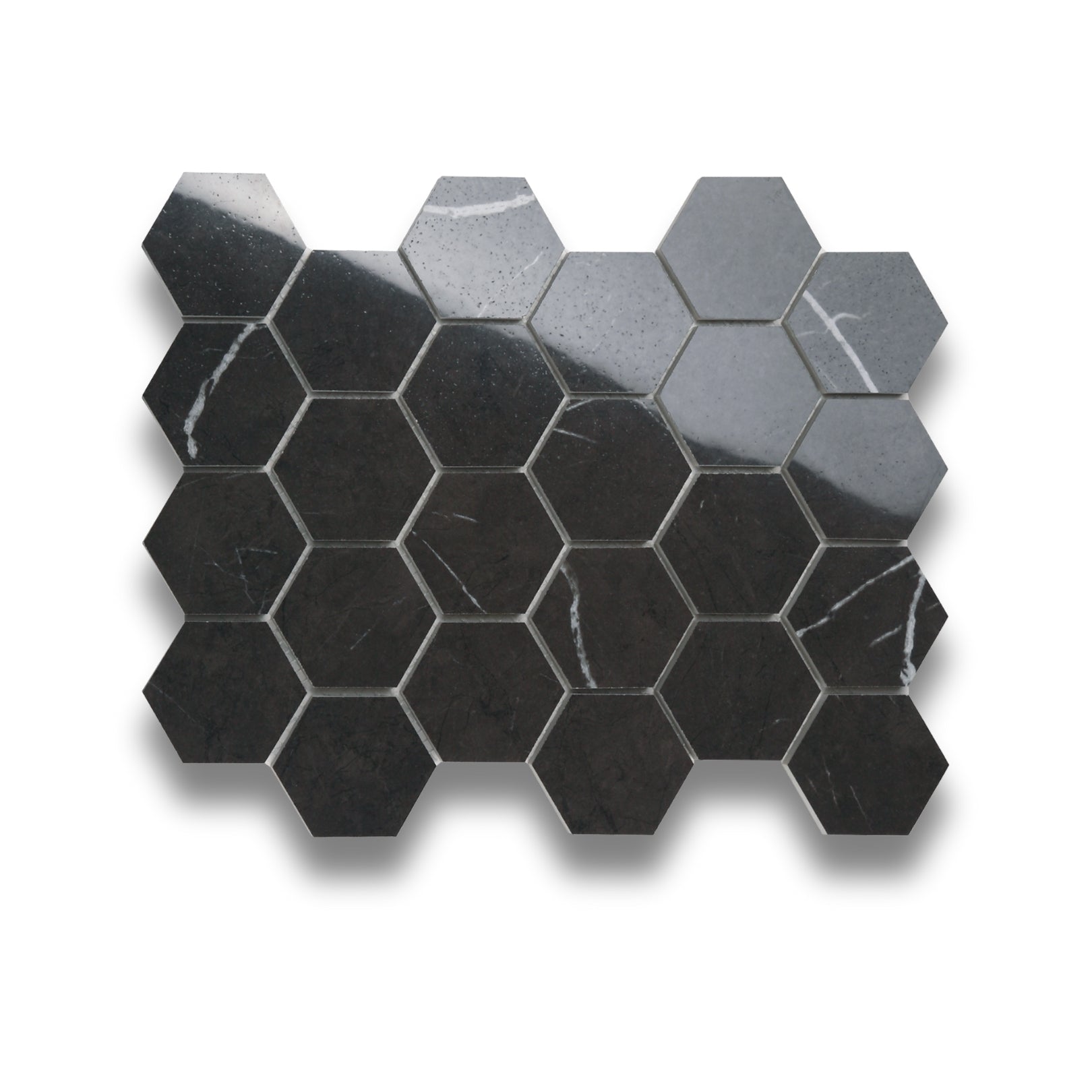 Pietra Europa Mosaic Pietra Grey Hexagon Polished 62x72mm – Tile Bazaar