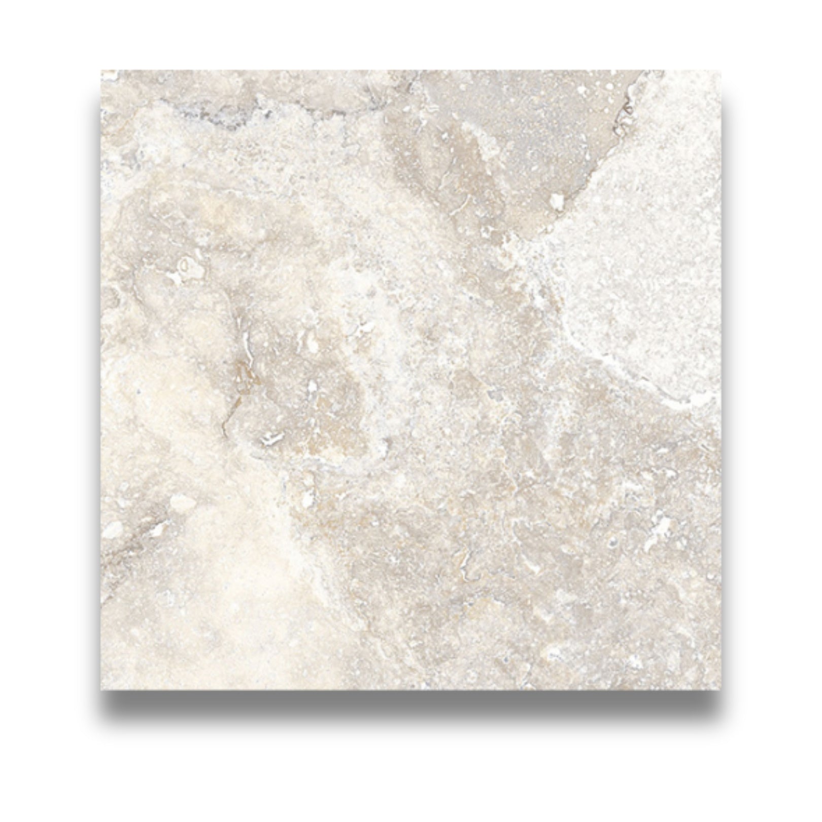 Stoneage 3D Travertine Argento 600x600mm – Tile Bazaar