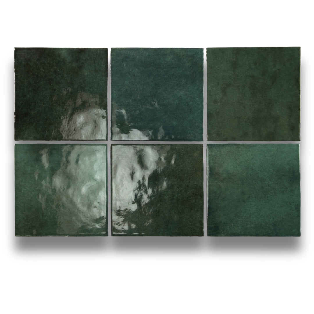 Artisan Moss Green 132x132mm – Tile Bazaar