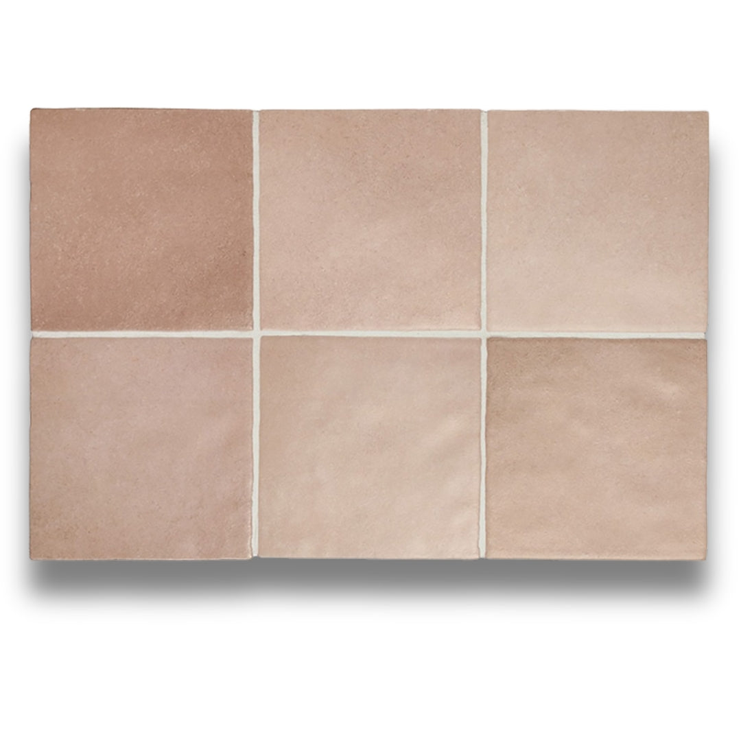 Magma Coral Pink 132x132mm – Tile Bazaar