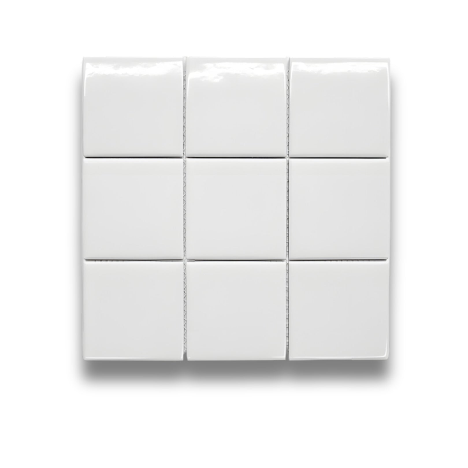 Basics White Gloss 100x100mm – Tile Bazaar