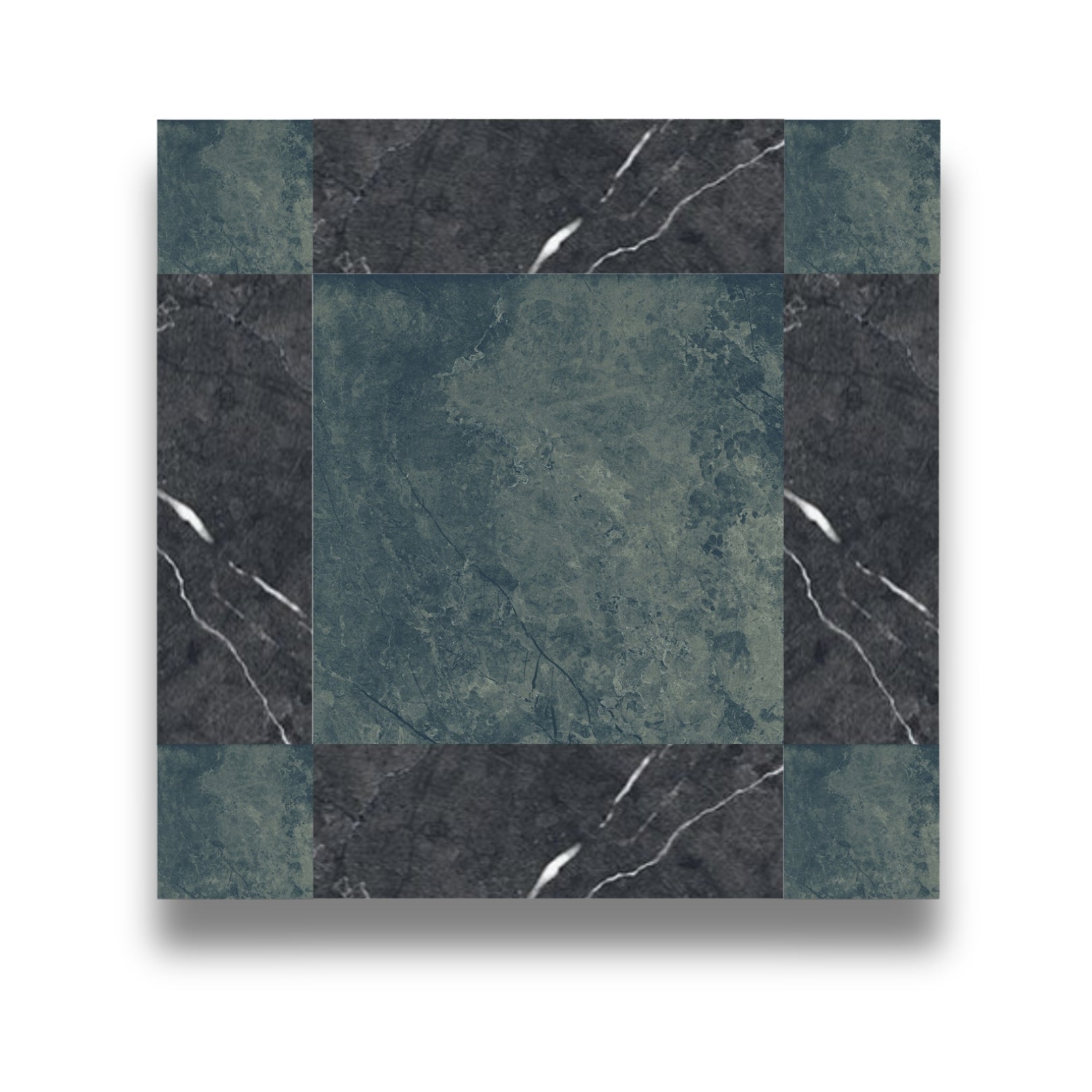 Cassettone Verde Guatemala & Nero Marquina – Tile Bazaar