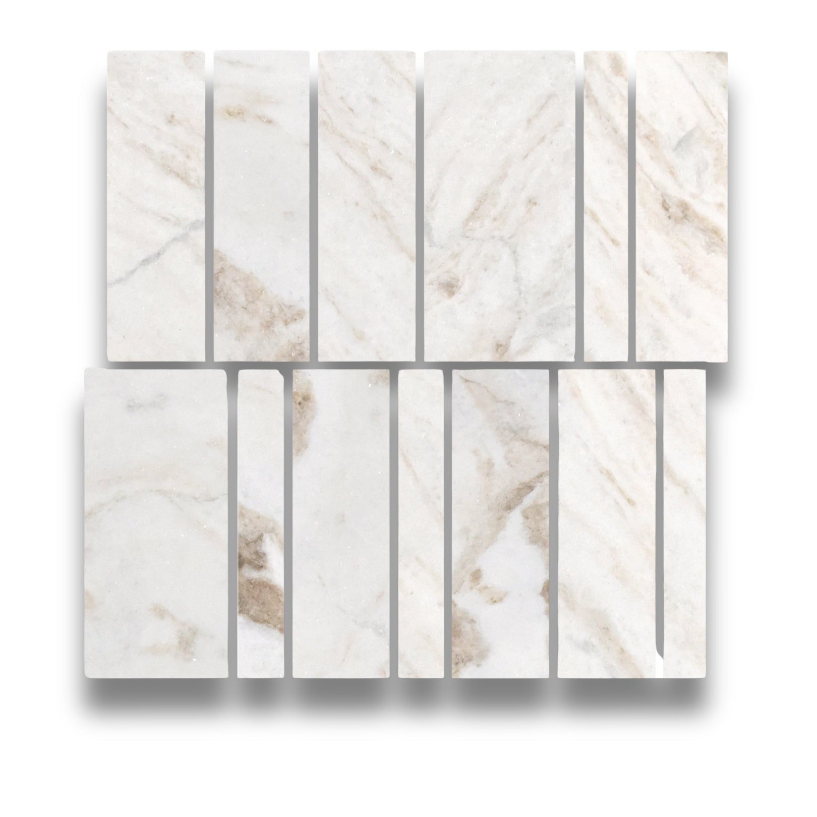 Bianco Oro Light Offset Brick Stack – Tile Bazaar