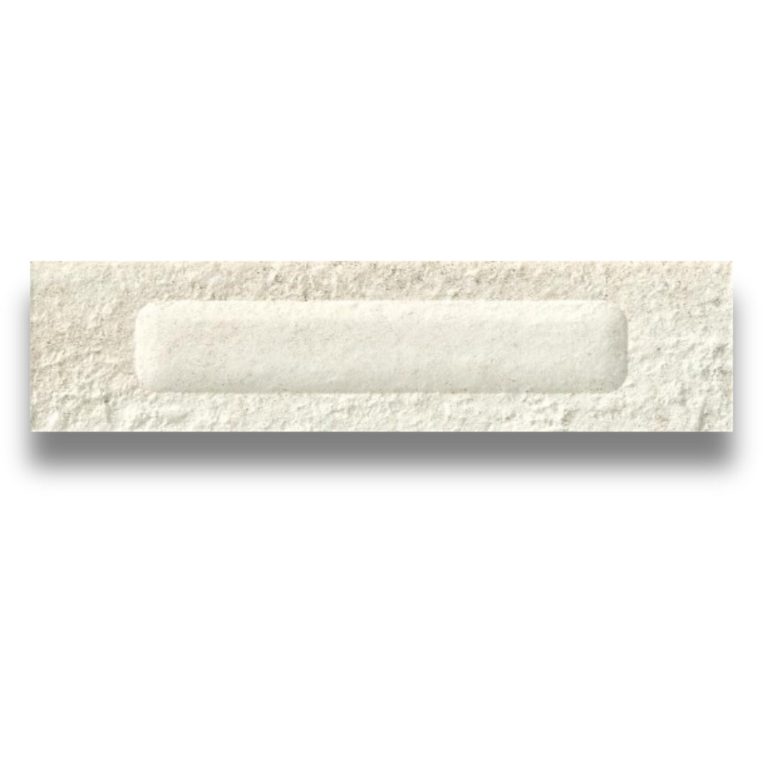 Miniature Fornace Formella Bianco Minerale – Tile Bazaar