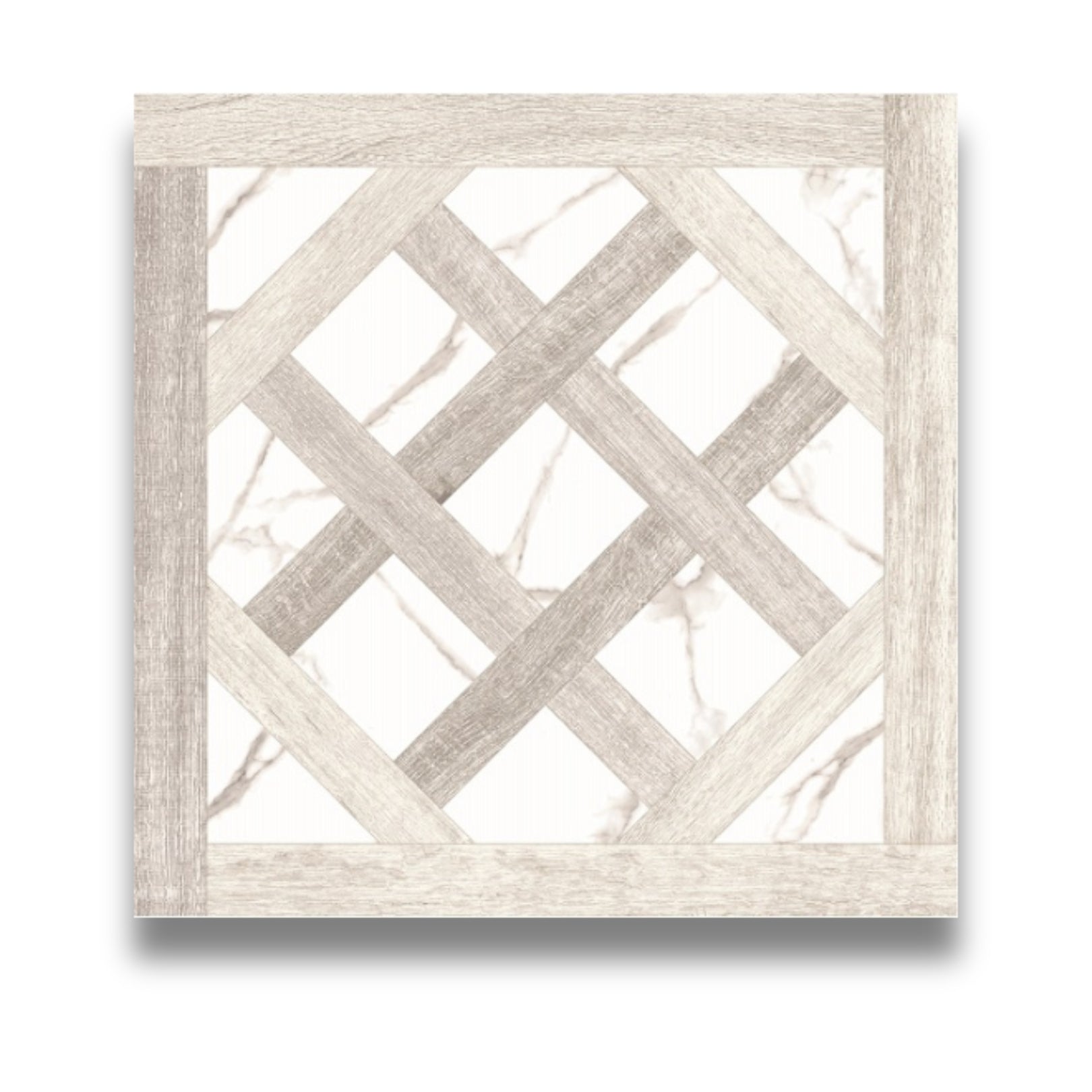 Intrecci Opera White Parquetry Style – Tile Bazaar