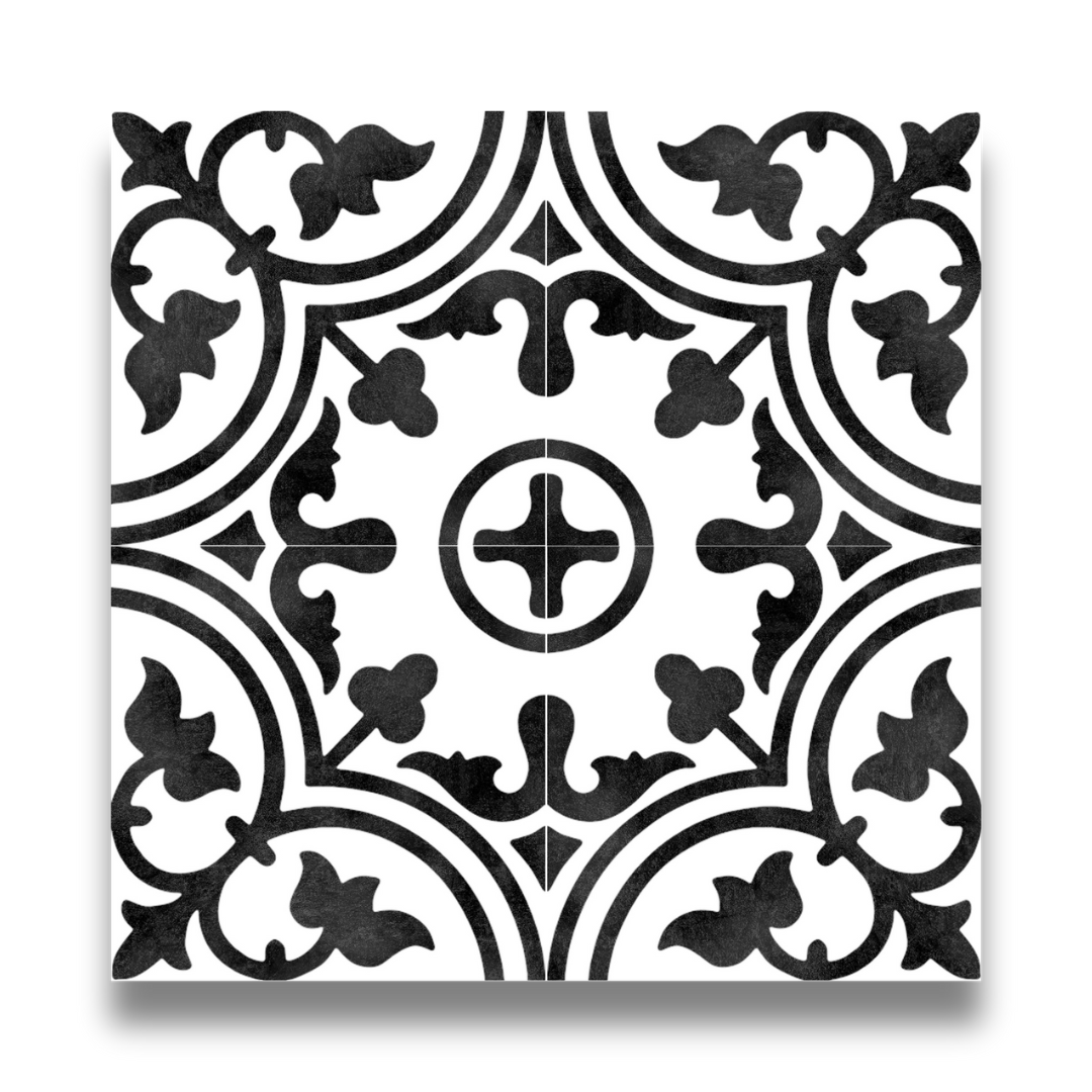 Frame15 Clover B&W – Tile Bazaar