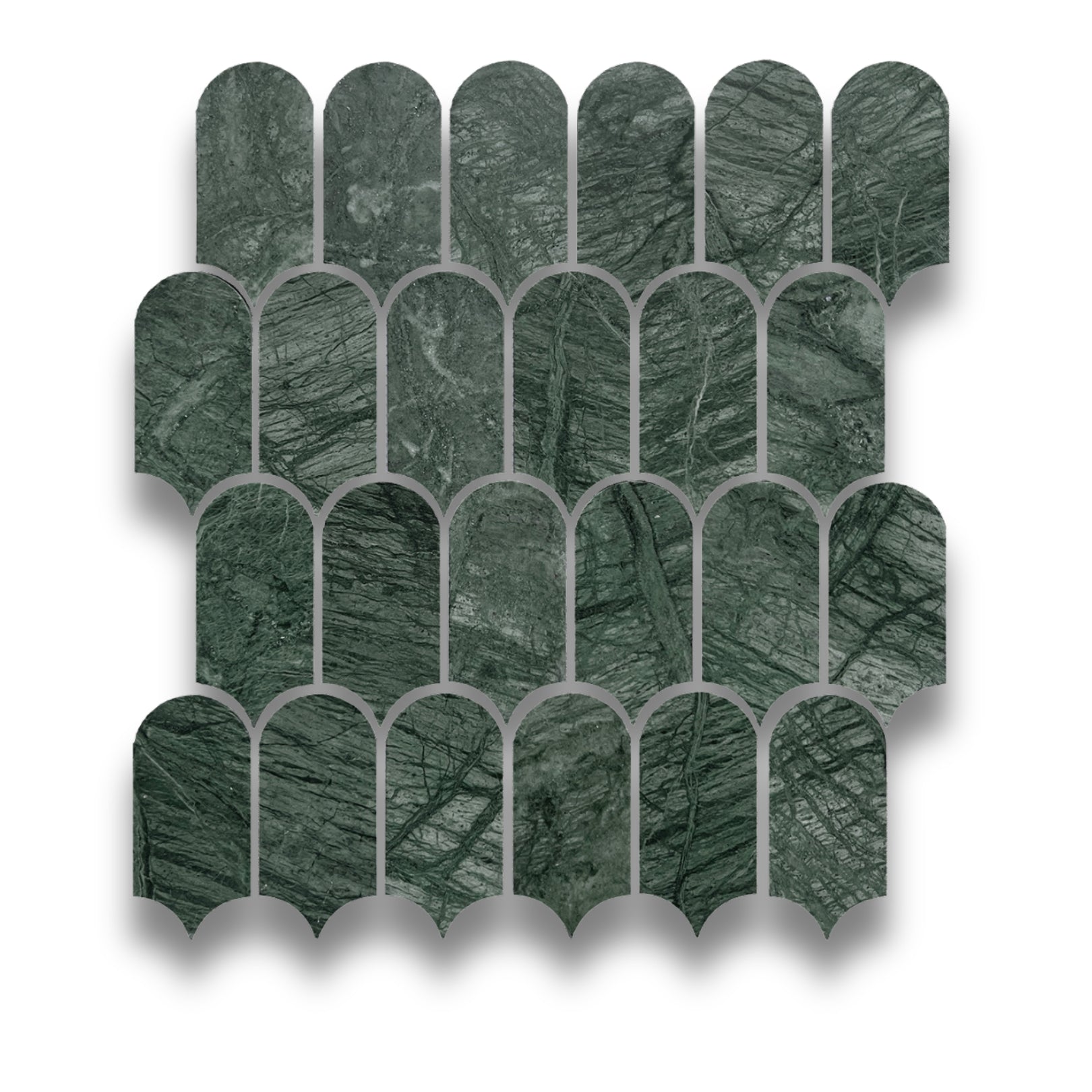 Ares Indian Green Feather – Tile Bazaar
