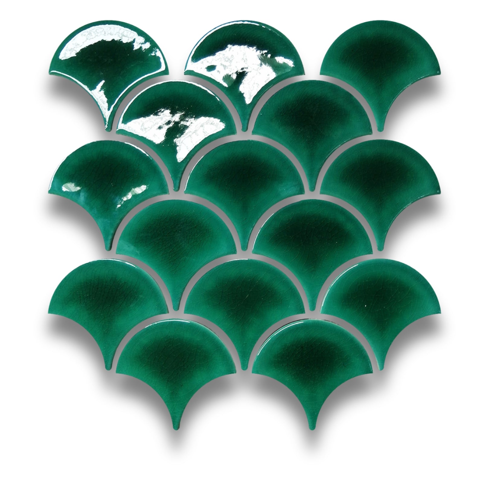 Fishscale Deep Green 86x95mm – Tile Bazaar