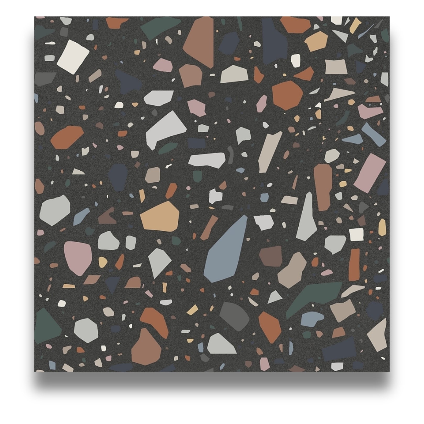 Confetti Terrazzo Nero Multicolour – Tile Bazaar