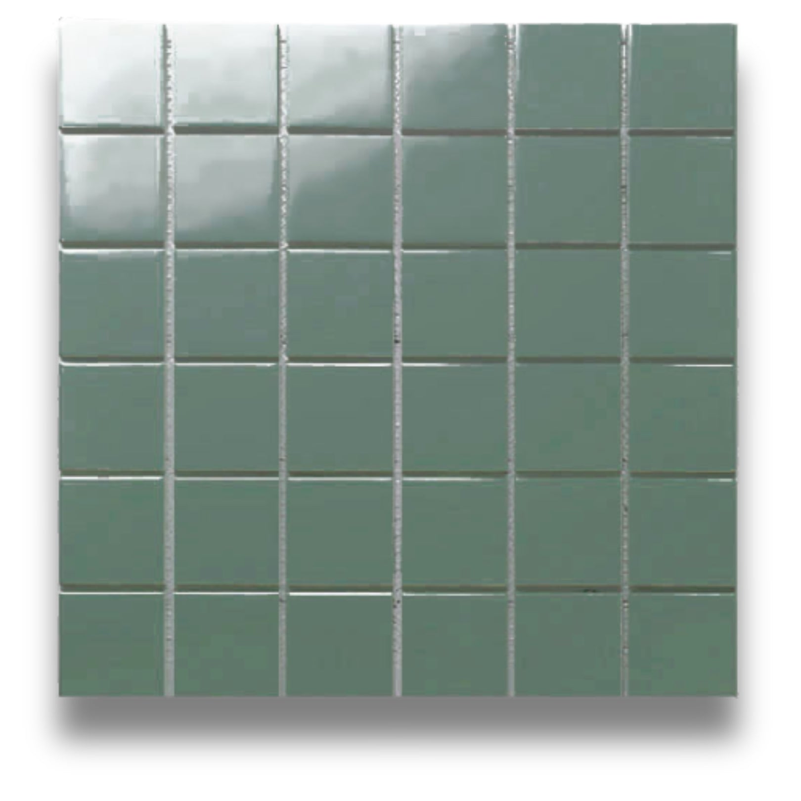 Square Mosaic Green Matt 48x48mm – Tile Bazaar