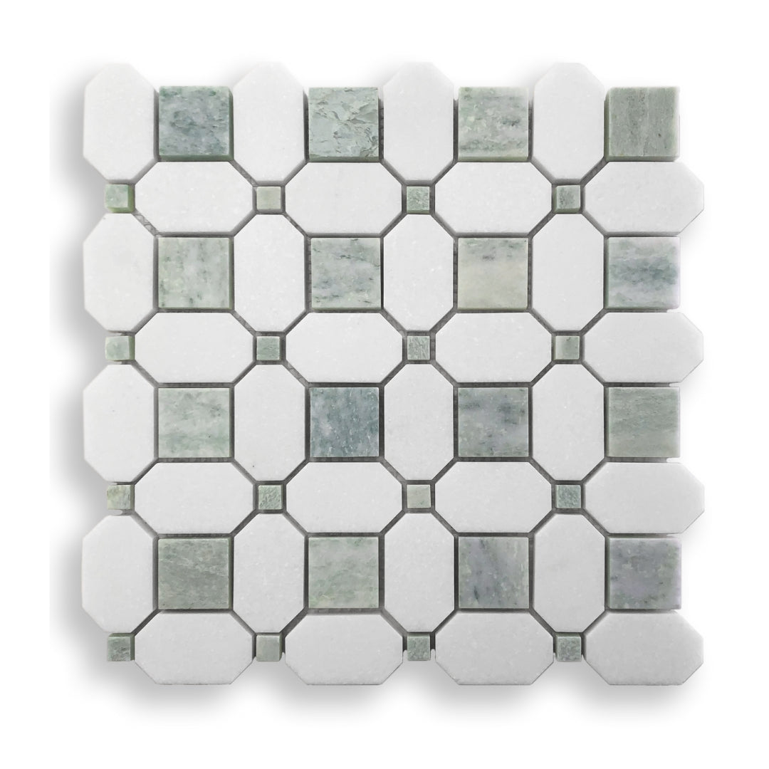 Crystallis Verdi Cristallo & Thassos – Tile Bazaar