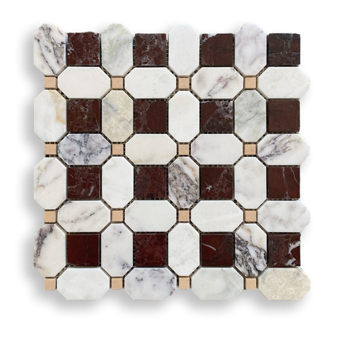 Crystallis Rosso Levanto, Viola Oro & Giallo – Tile Bazaar